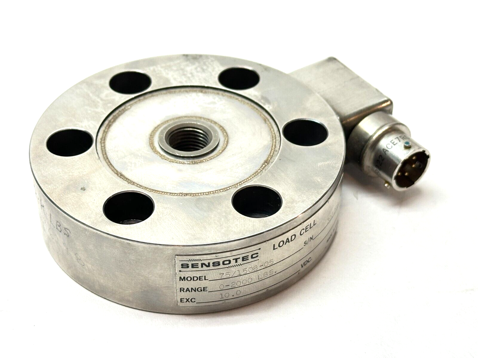 75/1508-05 | Sensotec 75/1508-05 Load Cell 0-2000LBS 10VDC