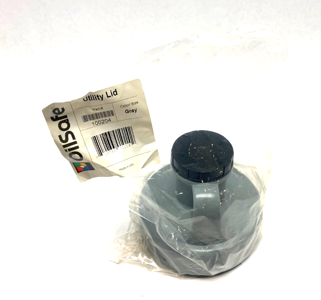 100204 | Oilsafe Multipurpose Utility Lid, Gray, 48mm Opening - New