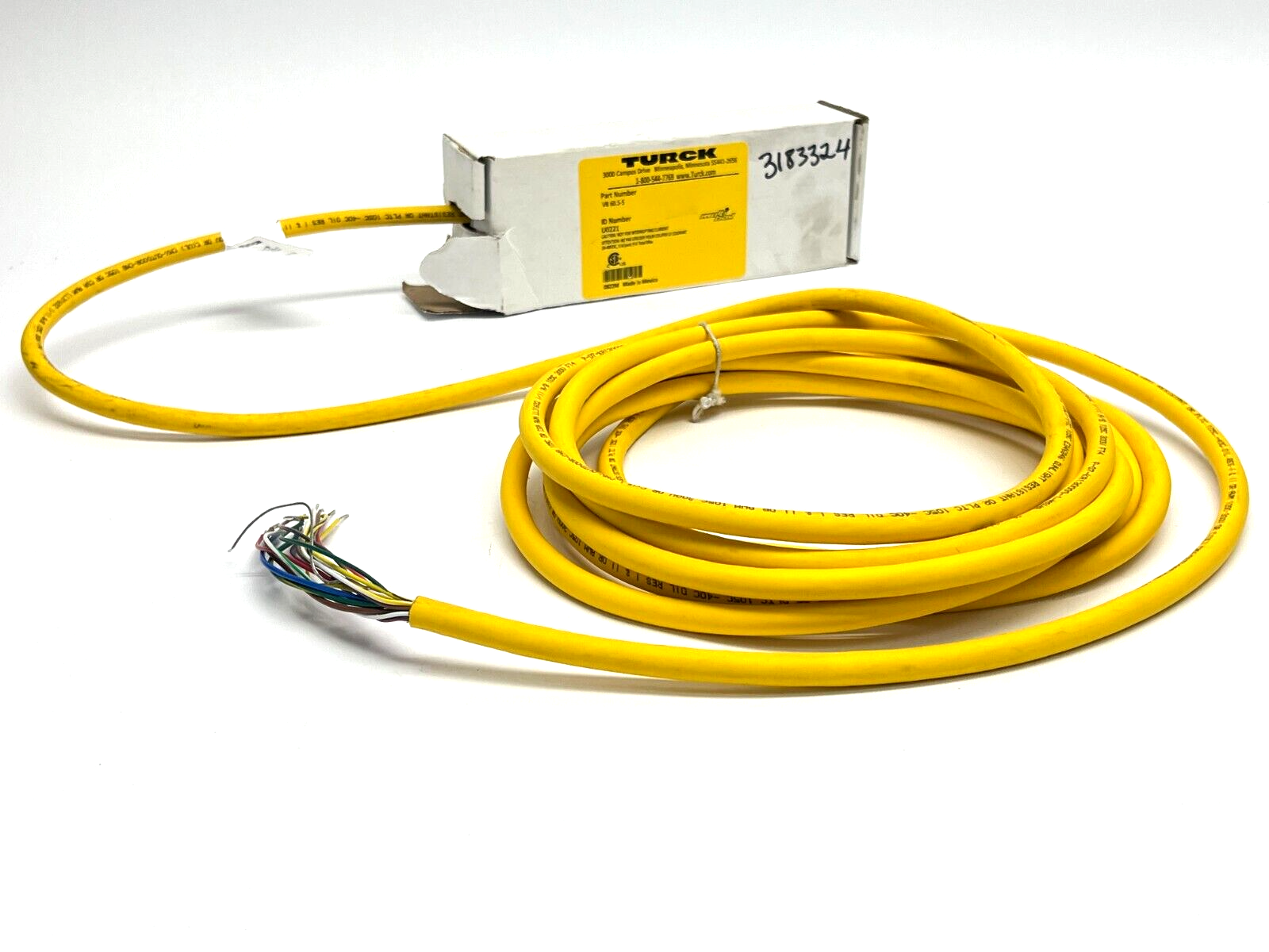 VB 60.5-5 | Turck VB 60.5-5 Junction Box 6-port M12 Female 5m Cable U0221