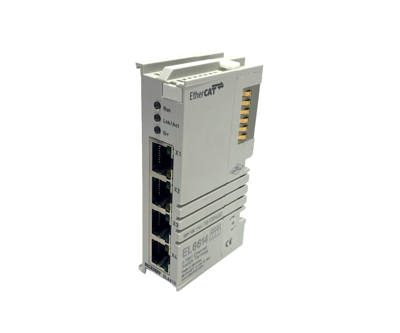 Beckhoff EL6614 EtherCAT Terminal, 4-Port Communication Interface - Us