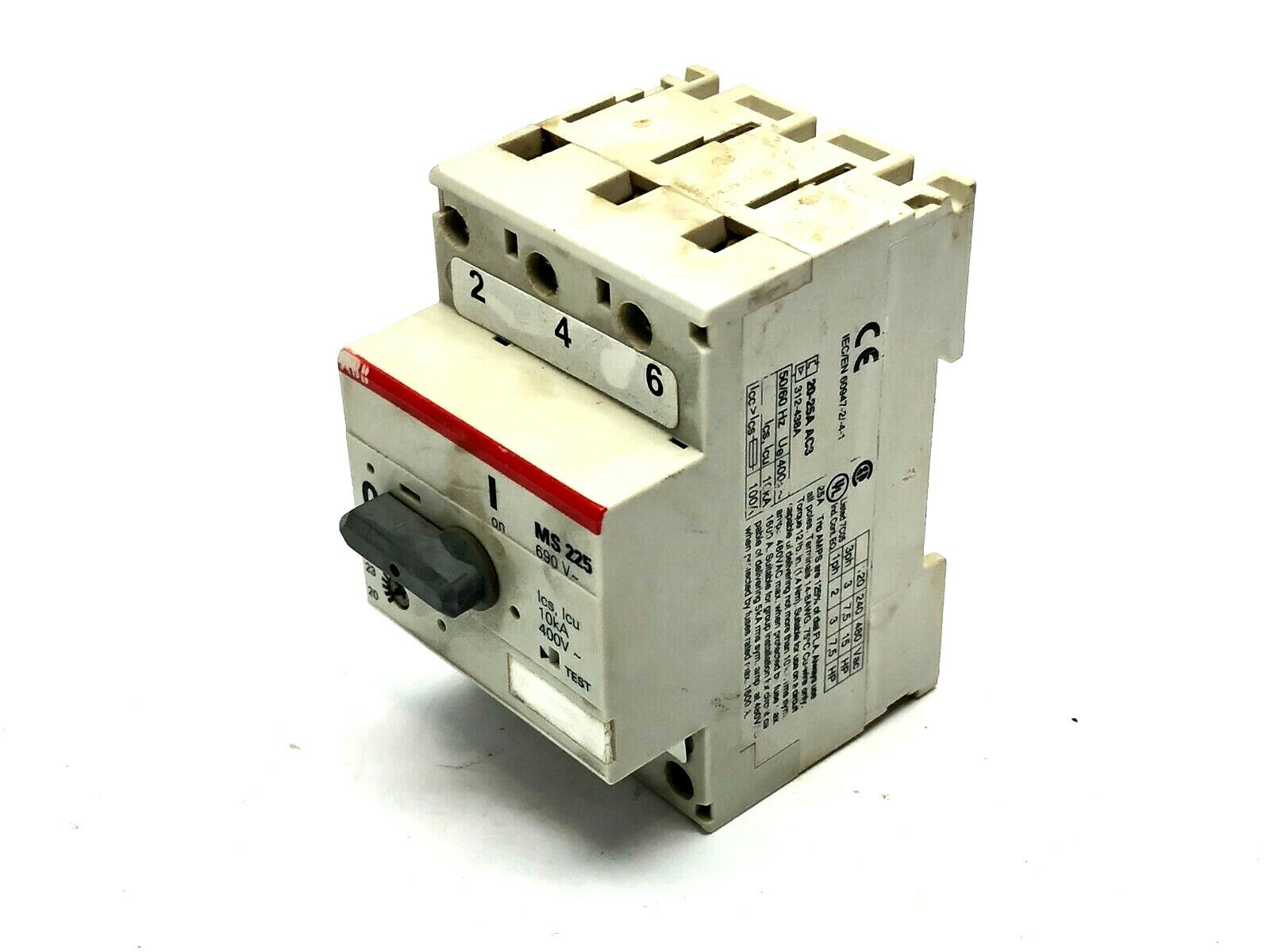 MS 225 | ABB MS 225 Manual Motor Starter 690V 50/60Hz 3ph