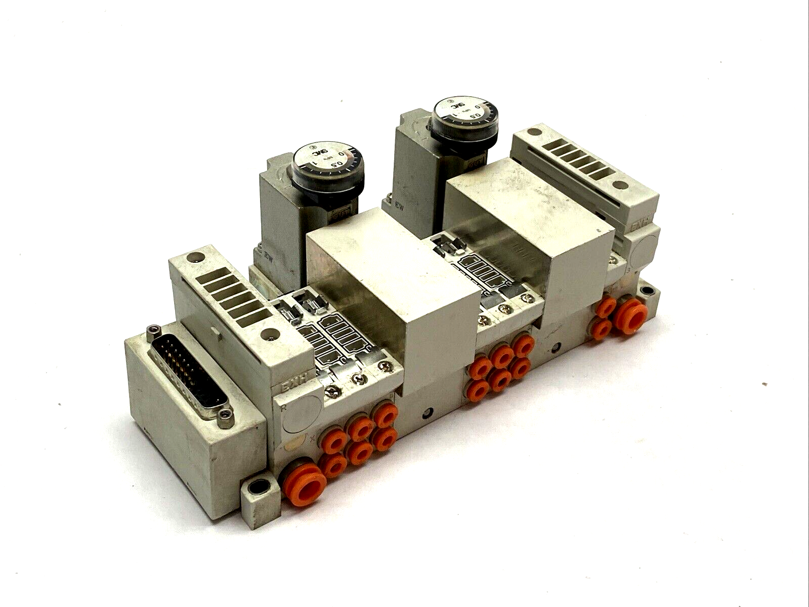 Does not apply | SMC Pneumatic Manifold Assembly w/ Check Valves