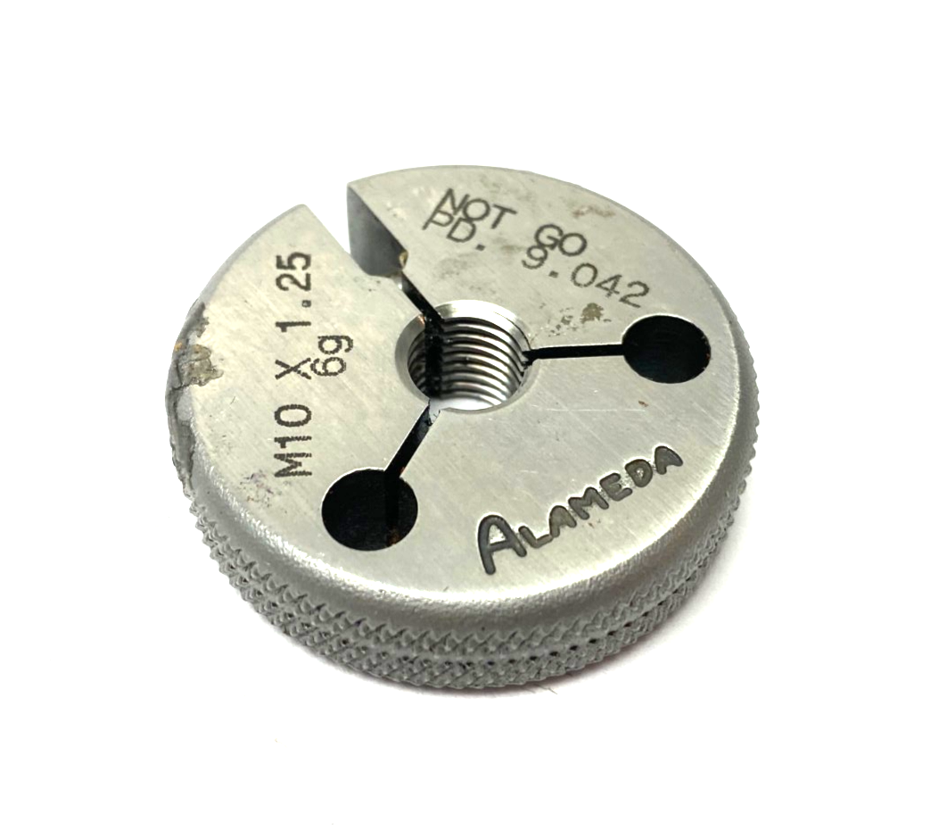 M10 x 1.25-6G | Alameda M10 x 1.25-6G Threaded Ring Gauge NOT GO PD 9.042