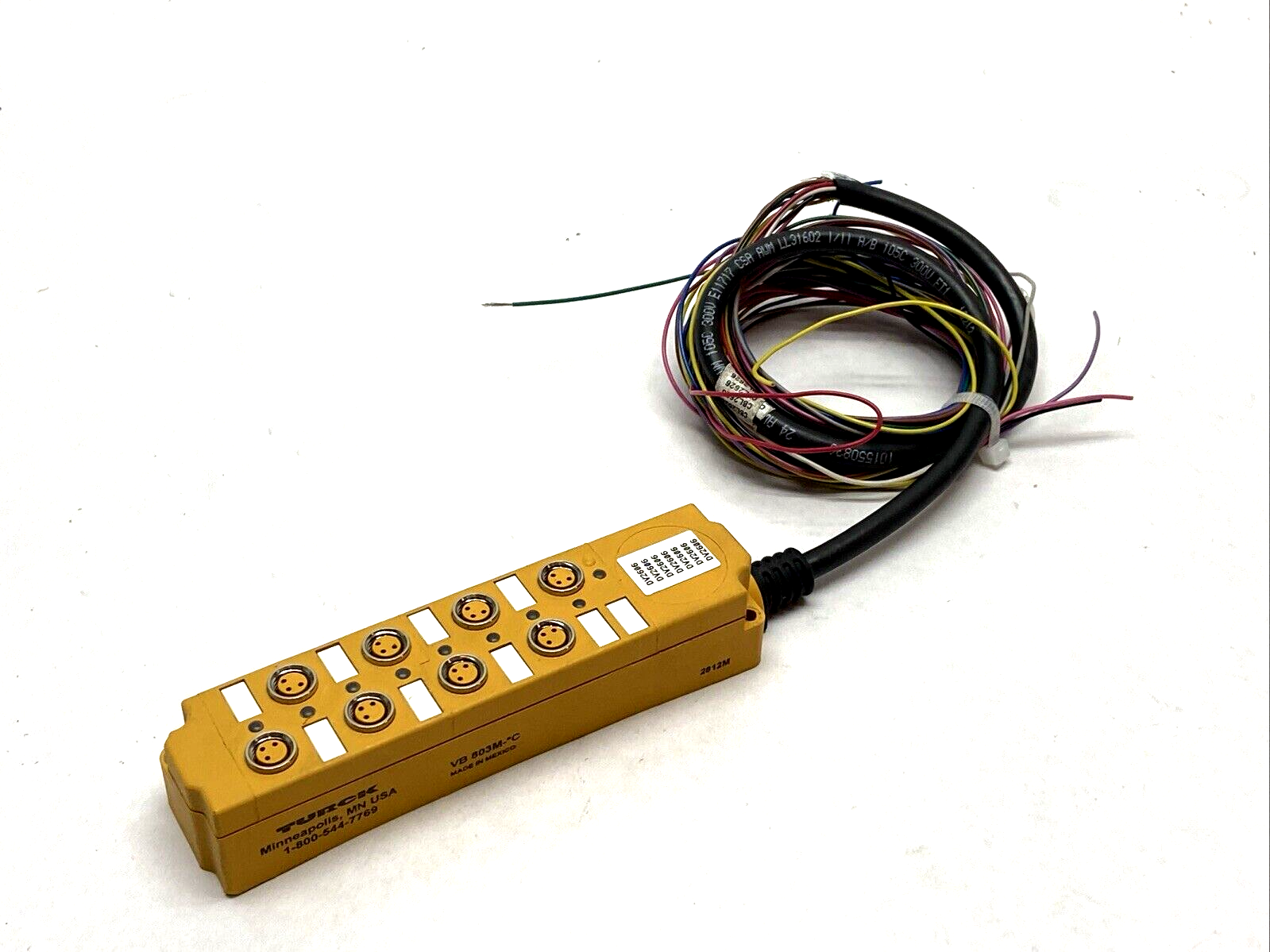 VB 803M-5C | Turck VB 803M-5C Junction Block 8-Port M8 3-Pin