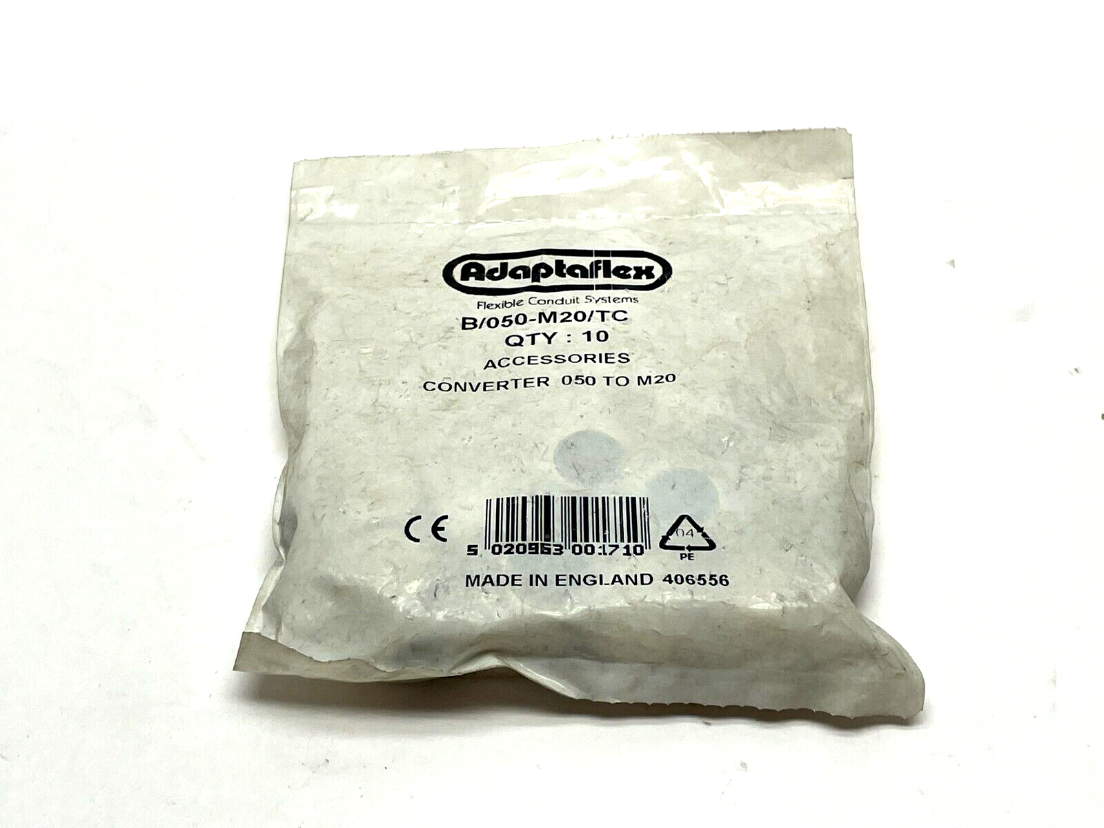 B/050-M20/TC | Adaptaflex B/050-M20/TC Adaptor 1/2" NPT to M20 PKG OF 10