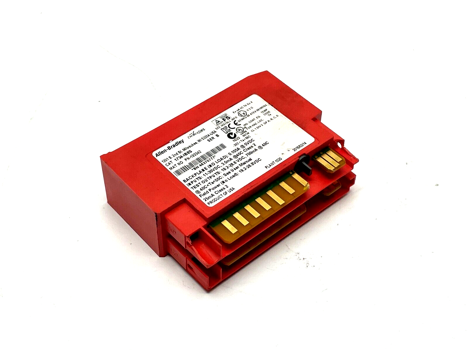 1734-IB8S | Allen Bradley 1734-IB8S Ser. B I/O Module Safety 8 Point Input