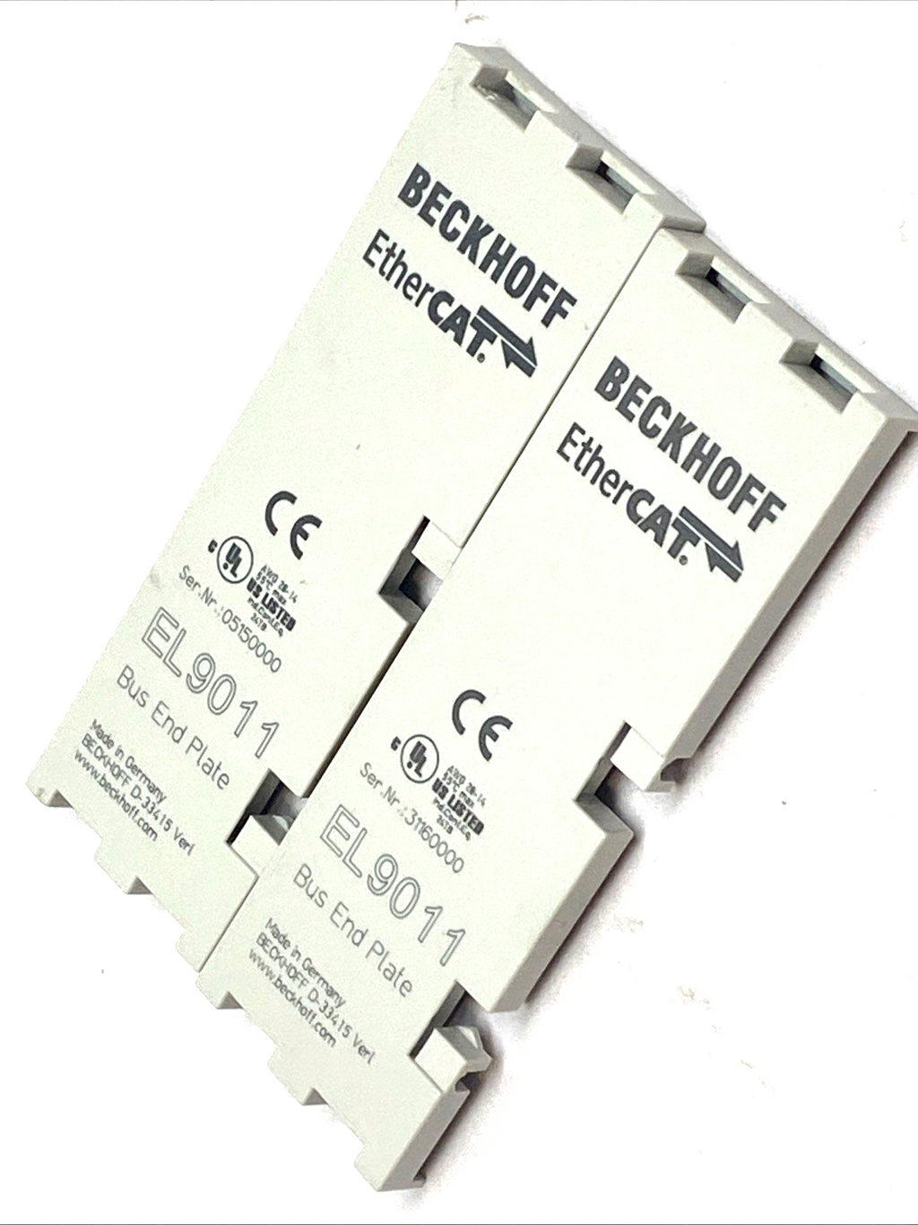 Beckhoff EL9011 EtherCAT Terminal Bus End Cover E-Bus End Cap 5mm LOT