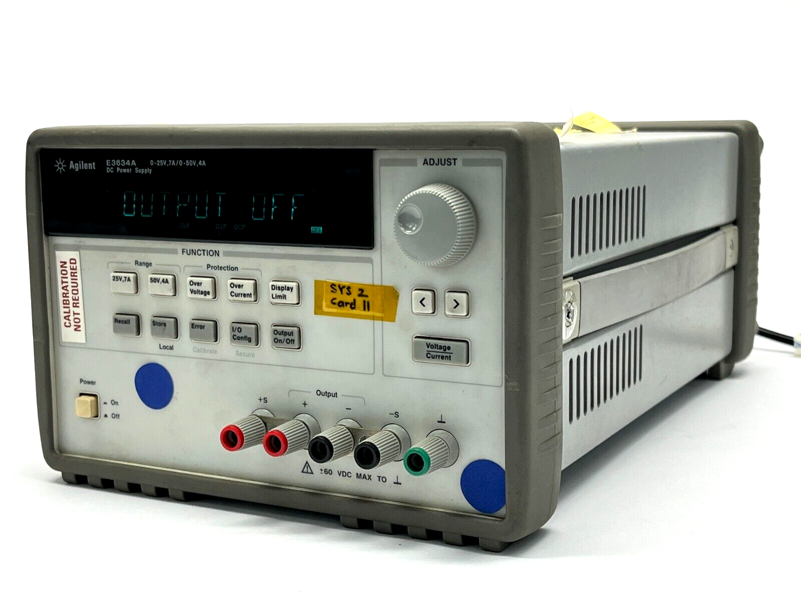 E3634A | HP Agilent E3634A DC Power Supply CALIBRATION ERROR