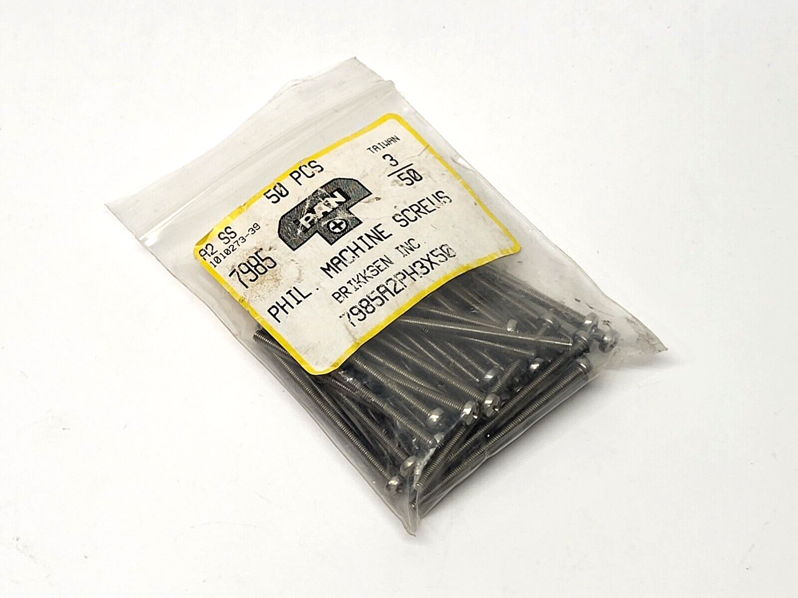 7985A2PH3X50 | Brikksen 7985A2PH3X50 Philip Machine Screws A2 SS 50mm ...