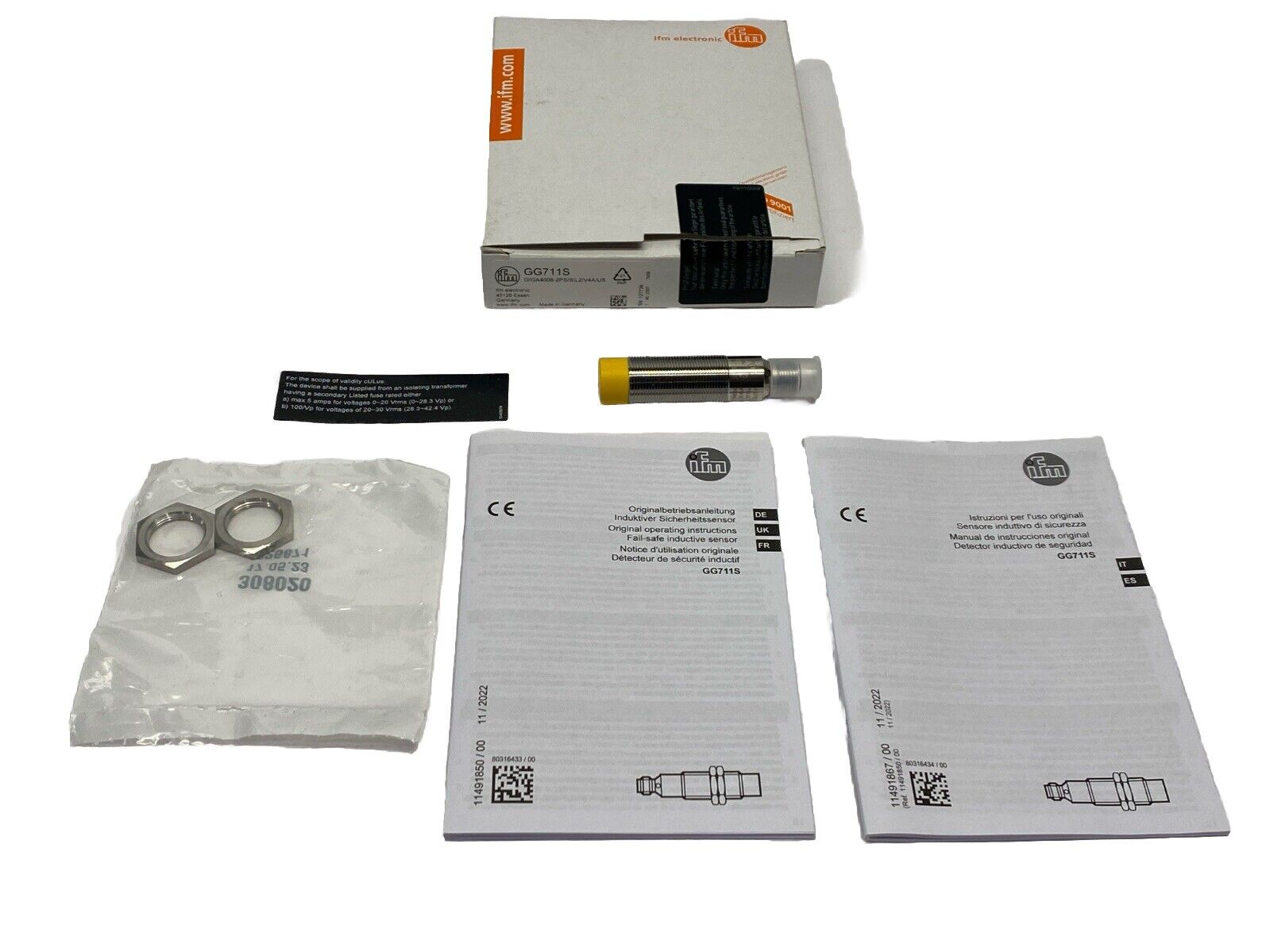 GG711S, GIGA4008-2PS/SIL2/V4A/US | ifm GG711S Fail-Safe Inductive ...