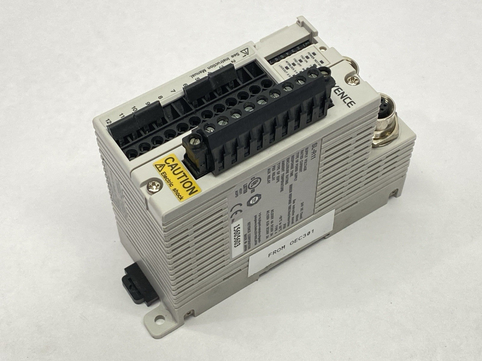SL-R11 | Keyence Light Curtain Safety Control Unit MISSING COVER - Use