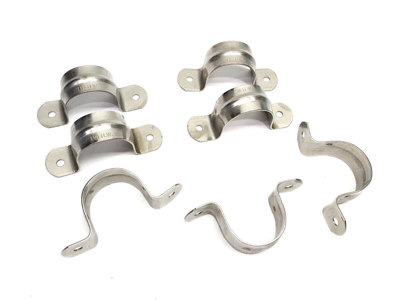 | 2-Hole Conduit/Pipe Strap 1-1/2" H.W. LOT OF 7