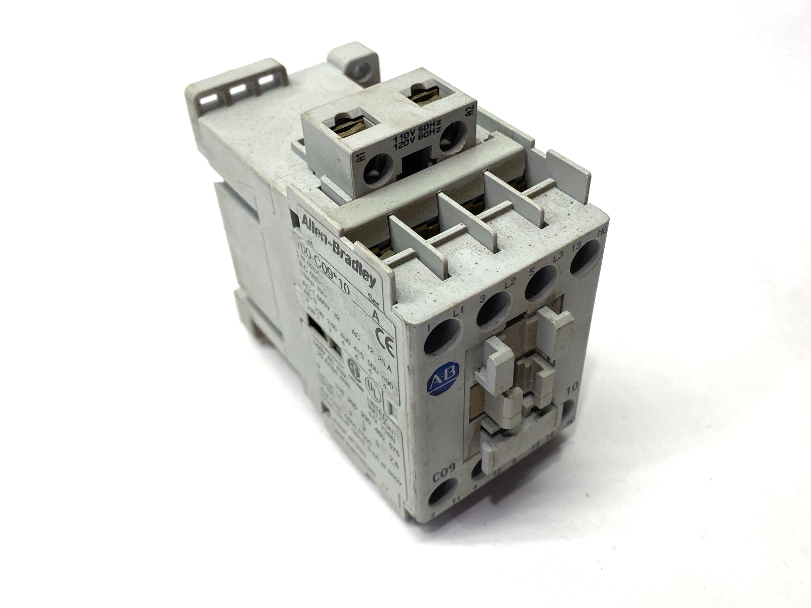 100-C09D10 Ser. A | Allen Bradley IEC Contactor 3-Pole 9A 120V - Used