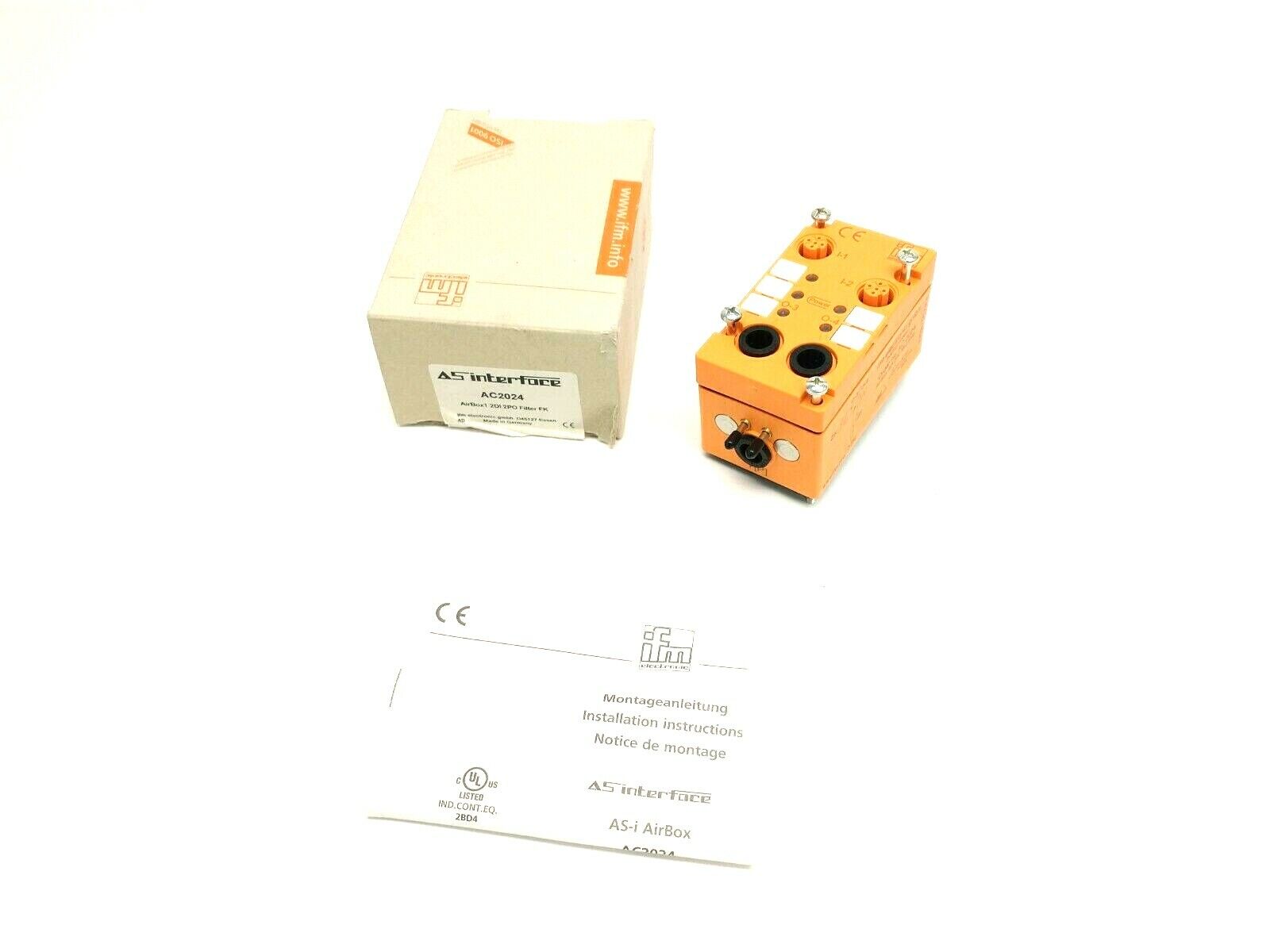 AC2024, AirBox 2DI 2PO M12 | ifm AC2024 AS-Interface Airbox Module 31 ...