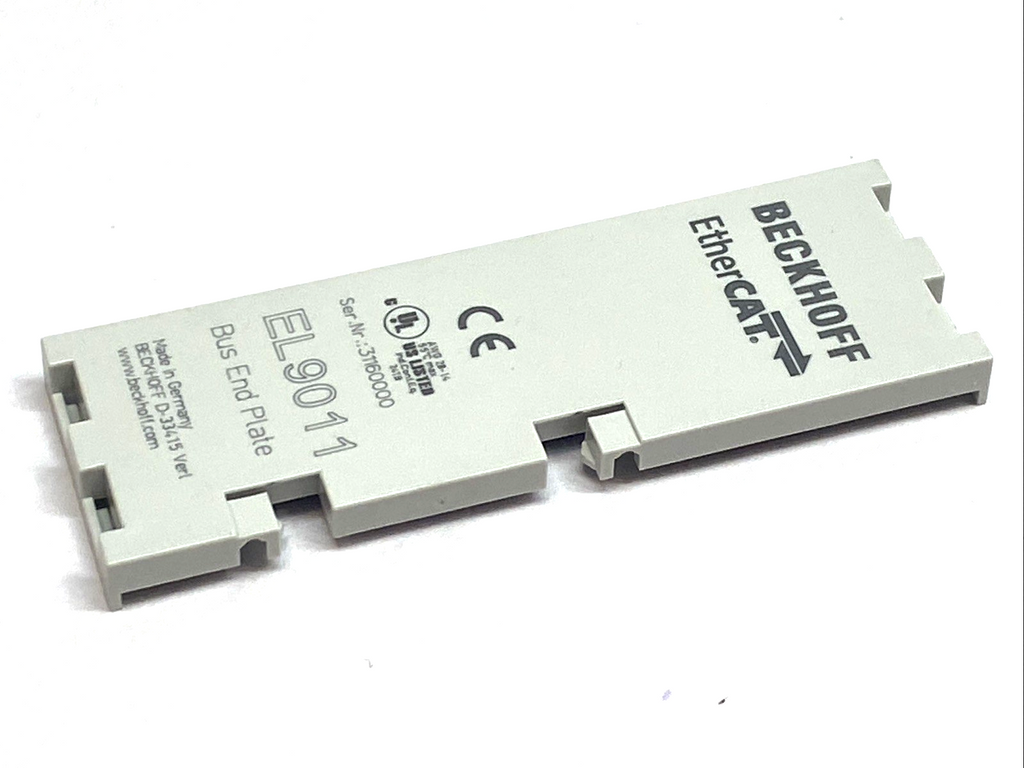 Beckhoff EL9011 EtherCAT Terminal Bus End Cover E-Bus End Cap 5mm LOT