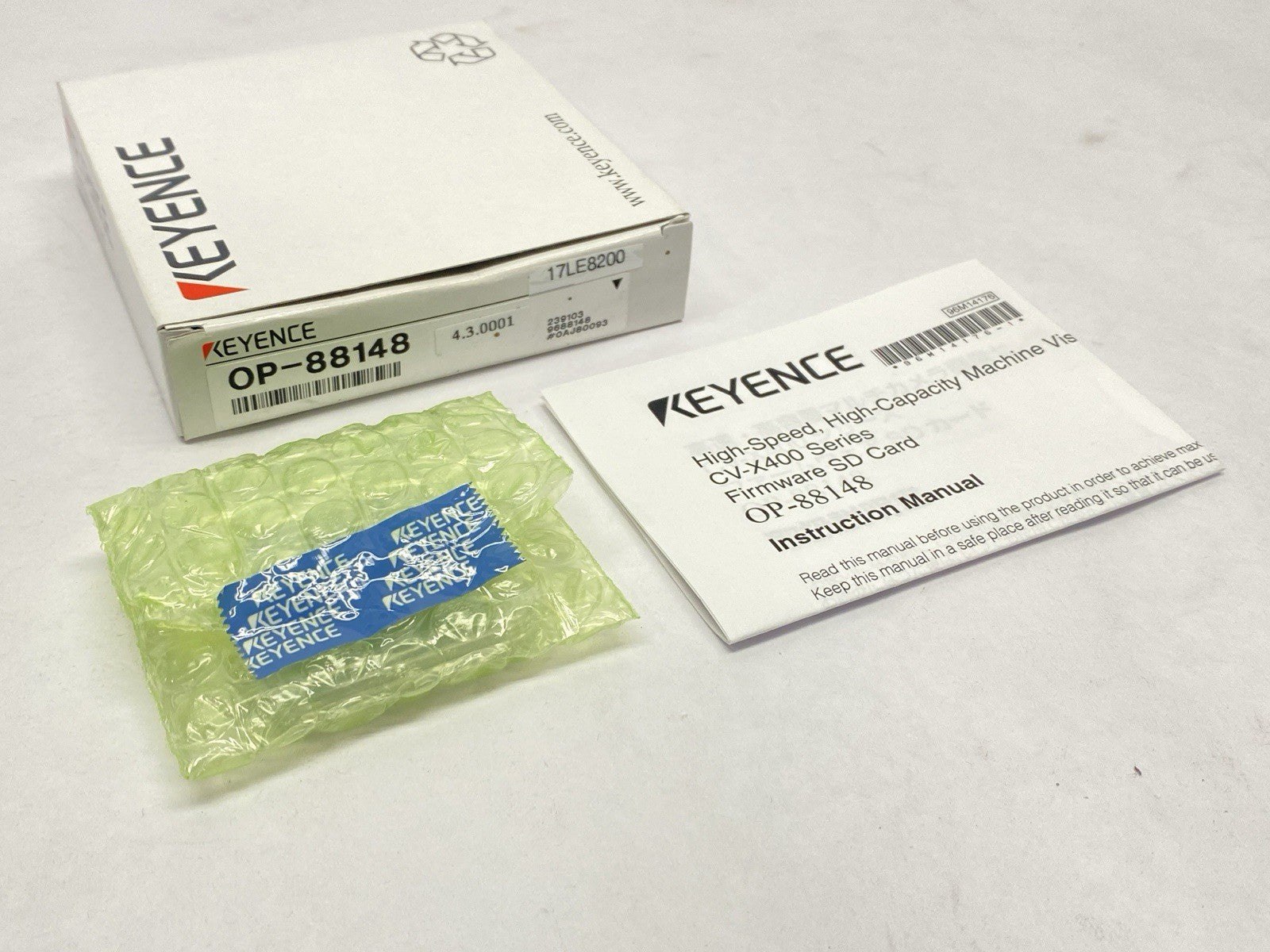 OP-88148 | Keyence Firmware SD Memory Card - New