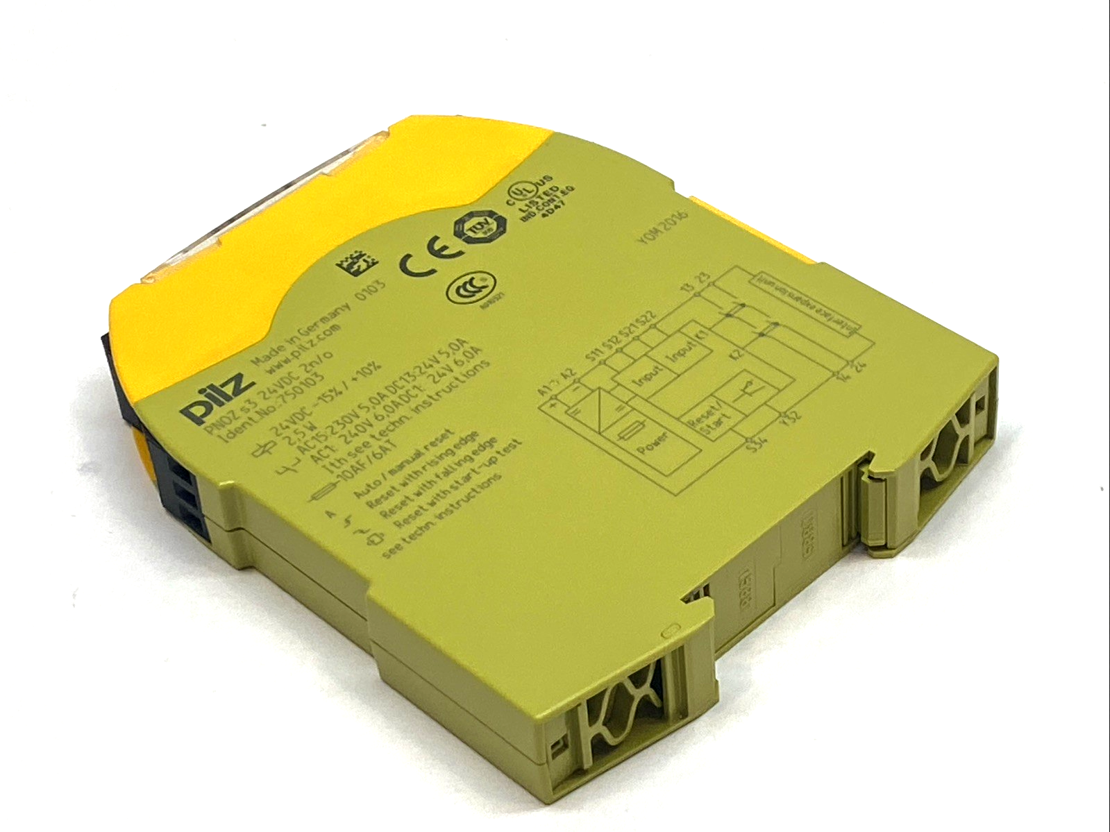PNOZ s3 | Pilz Safety Relay 24VDC 2NO E‑Stop Gate Monitor DIN Rail 750