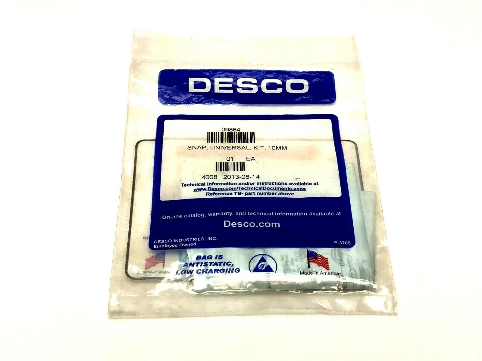 09864 | Desco 09864 Universal Snap Kit