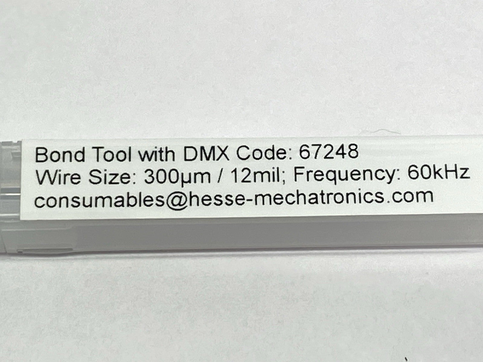67248 | Hesse Mechatronics 67248 Wire Bond Tool With DMX Code Wire Size ...