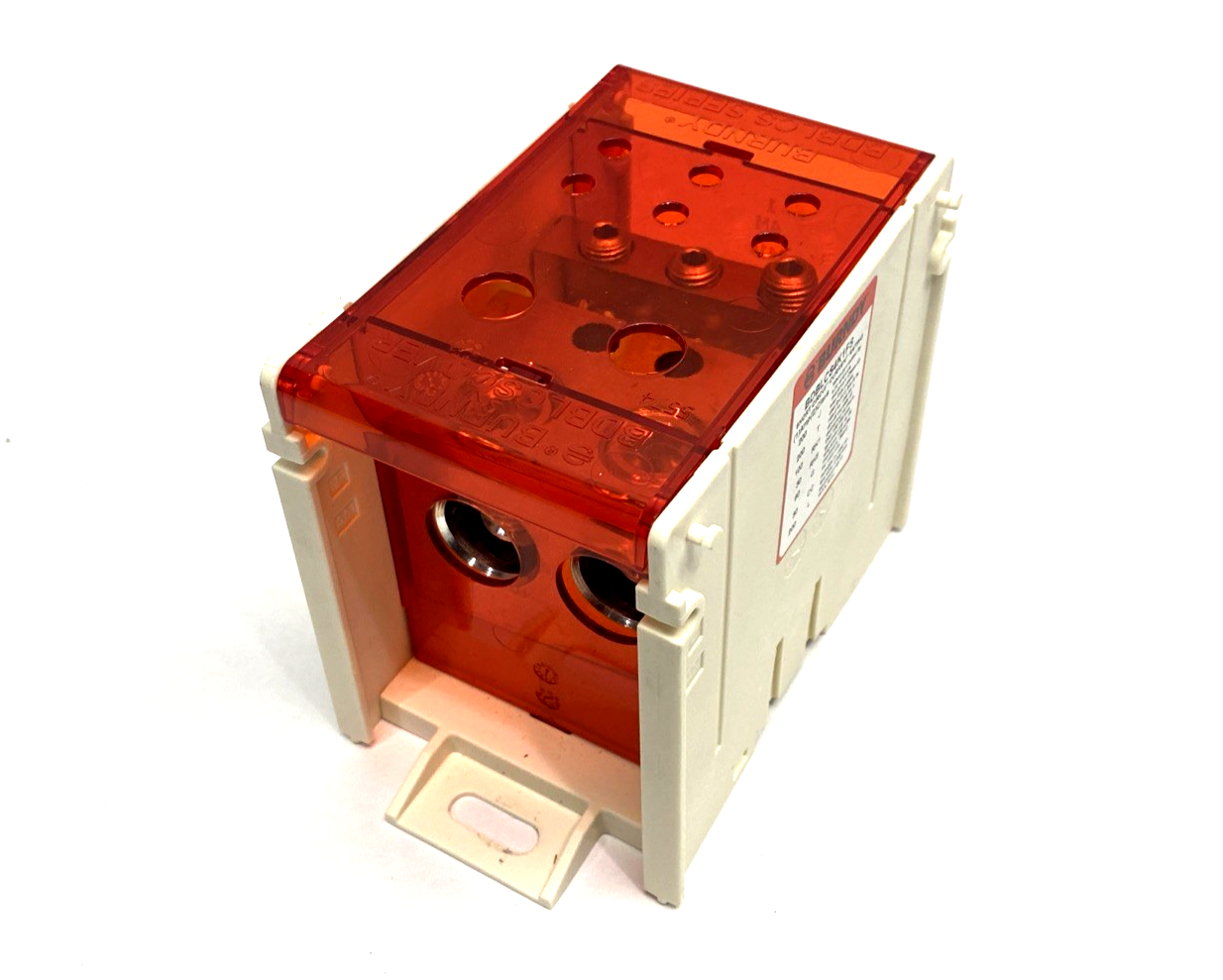 BDBLCS4K1FS | Burndy 1-Pole Finger-Safe Power Distribution Block 600V