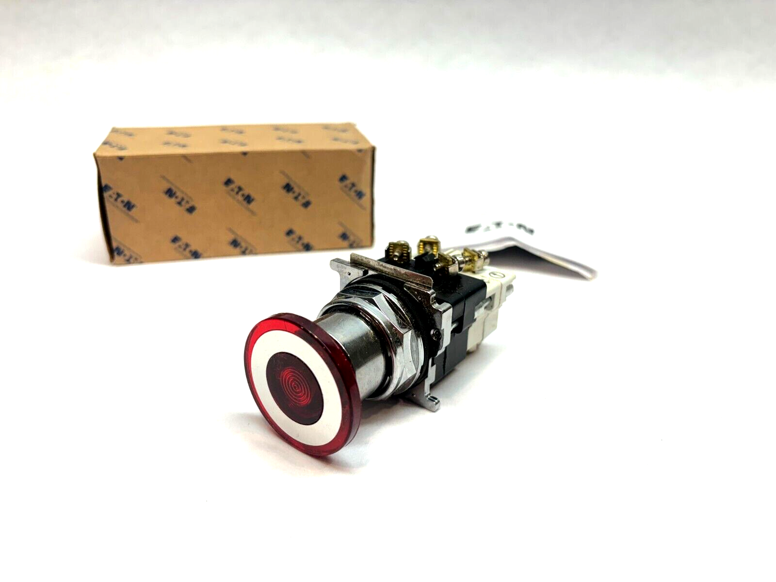 10250T1063C47-1X | Eaton Momentary Push Pull Operator Switch, Red Lens
