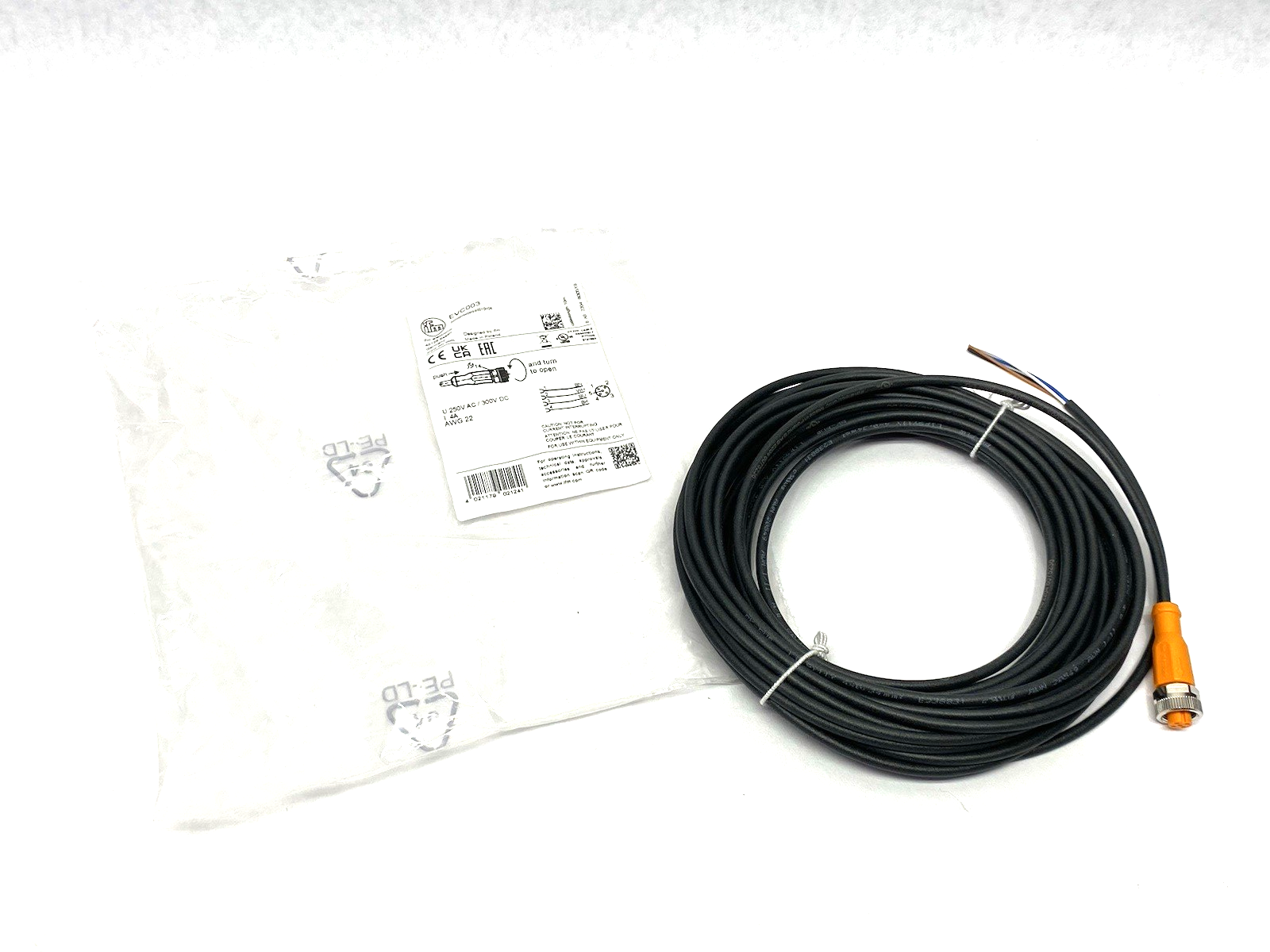 EVC003 | Ifm Single Ended Female Cordset ADOGH040MSS0010H04 - New Othe