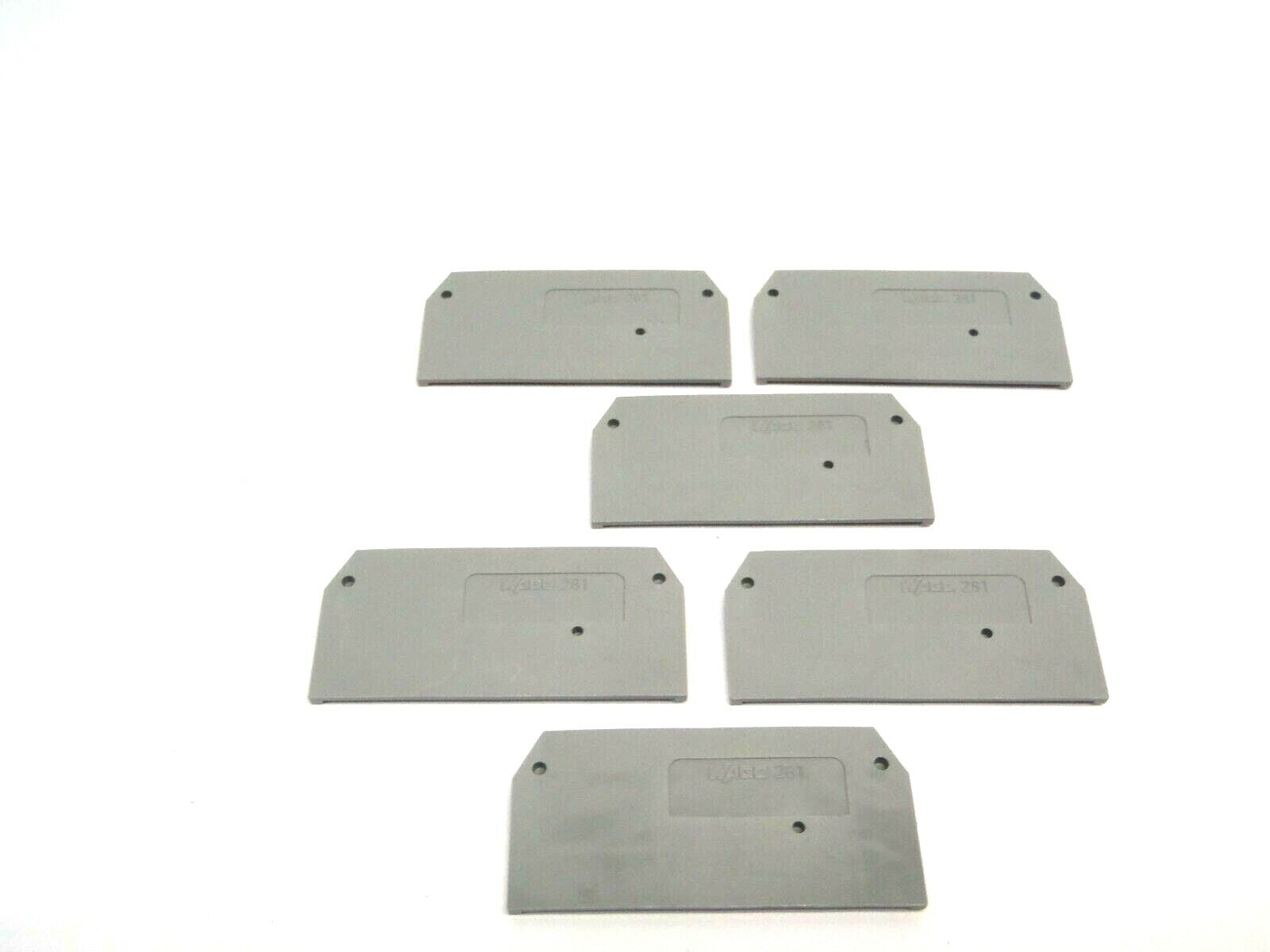 281 | Wago 281 Terminal Block End Cap LOT OF 6