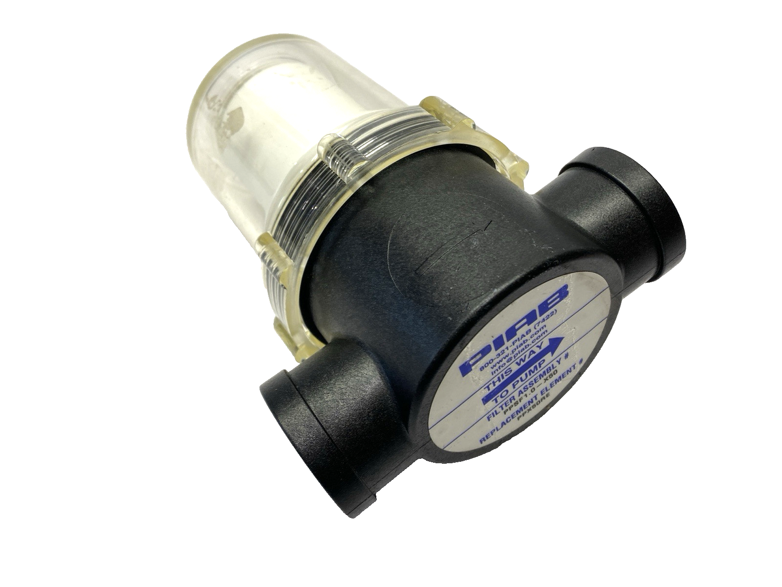 PPSF1.0-X50 | Piab PPSF1.0-X50 Pneumatic Vacuum Filter 1" NPT Ports
