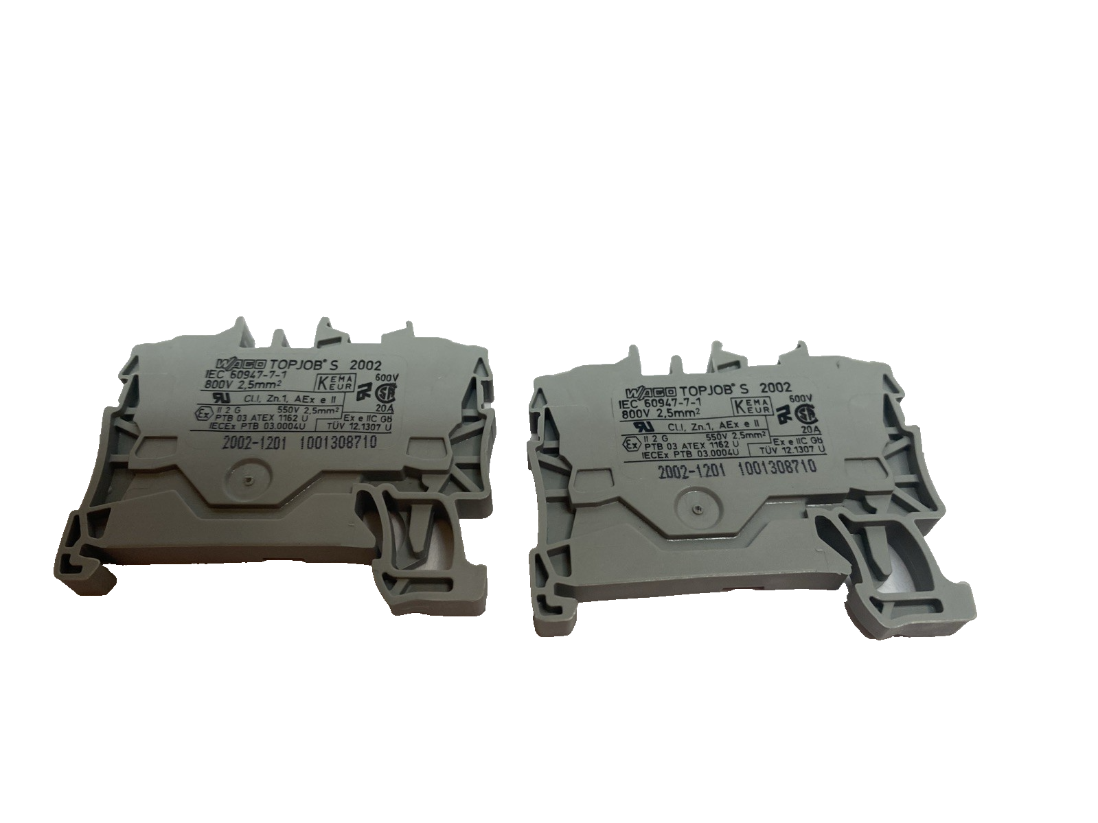 2002-1201 | Wago 2002-1201 Terminal Block 2.5mm 800v LOT OF 2