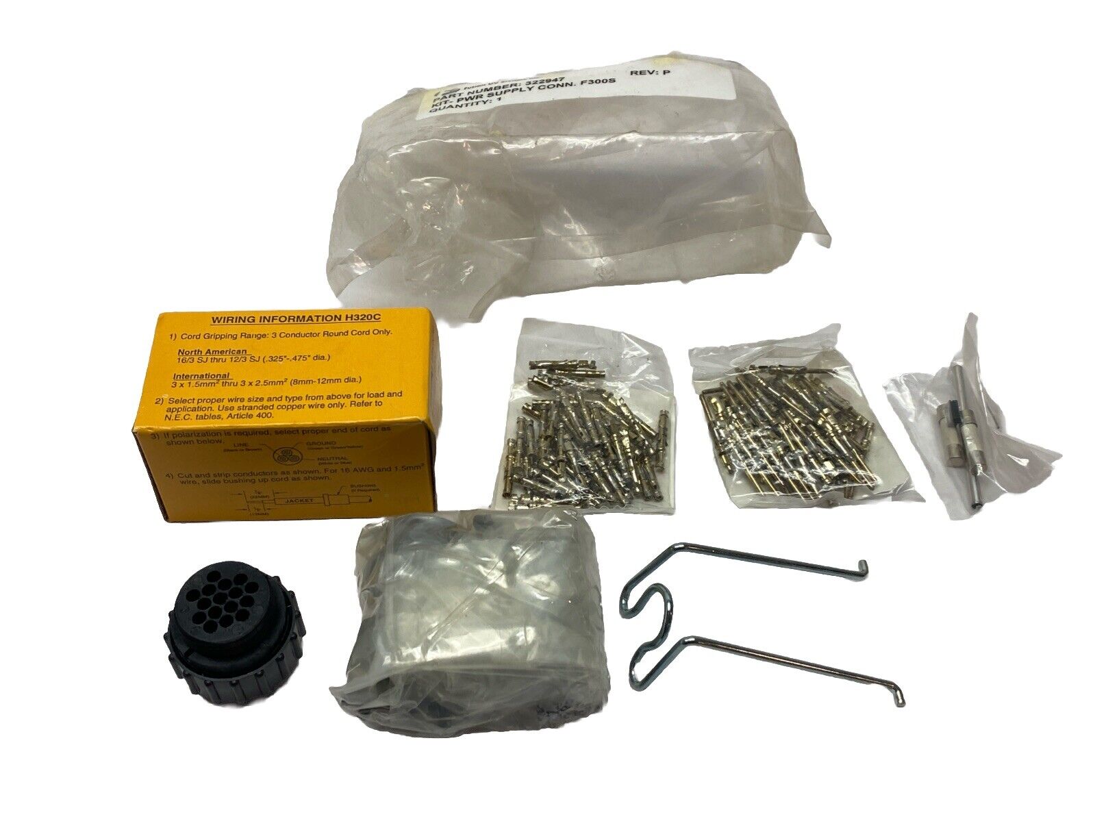 322947 | Fusion UV 322947 Rev P Power Supply Connector Kit F300S ...