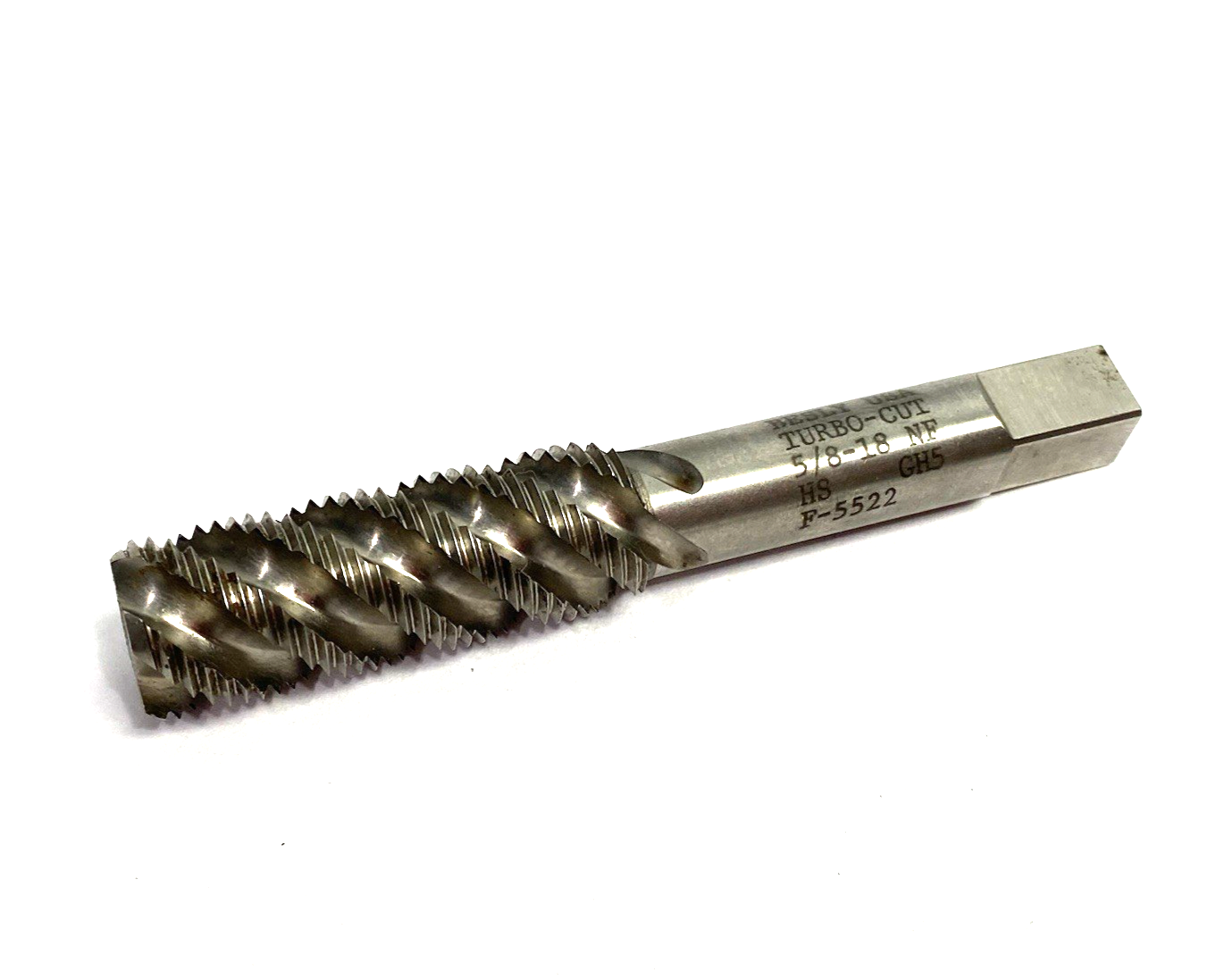 None | Besly Turbo-Cut 5/8-18NF HS GH5 Spiral Flute Tap 4-Flute - New