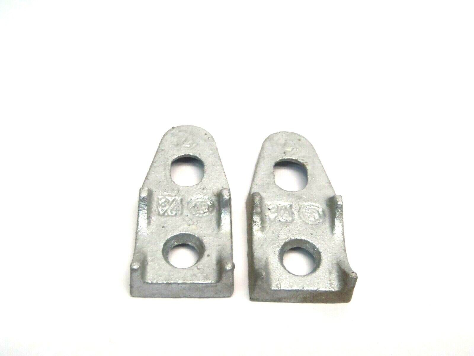 3/4" Clamp Backs for Conduit Straps Zinc Plated LOT OF 2