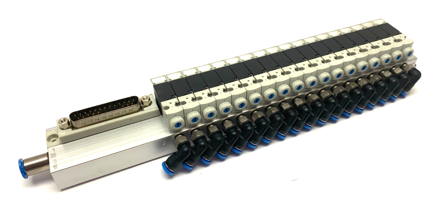 197334 | Festo 197334 MH1 Plug-In Manifold Base 18-Ports w/ W4 Solenoids