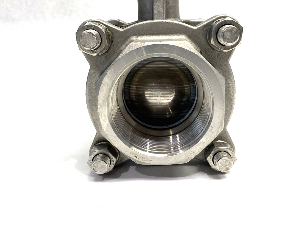 Stainless Steel Ball Valve 2" CF8M 14mm Square Stem Size 1000WOG F05/F