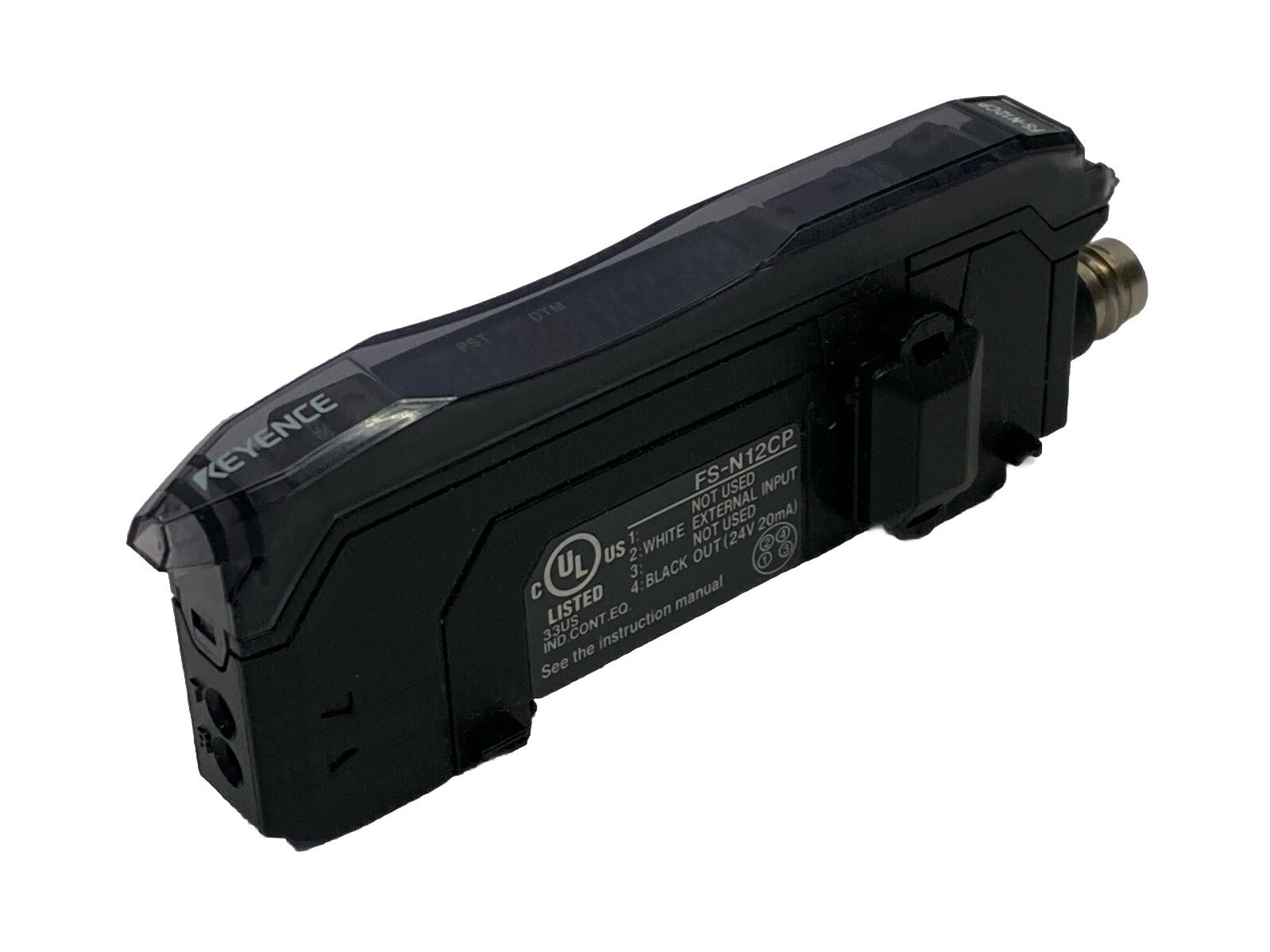 FS-N12CP | Keyence FS-N12CP Fiber Optic Sensor Amplifier Expansion Unit M8