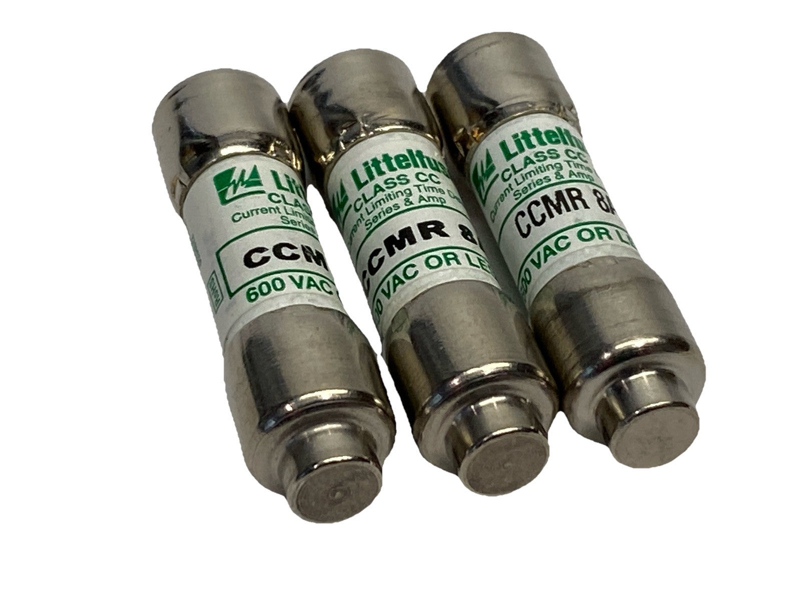 CCMR 8A | Littelfuse CCMR 8A Time-Delay Class CC Fuse 8A 600V LOT OF 3