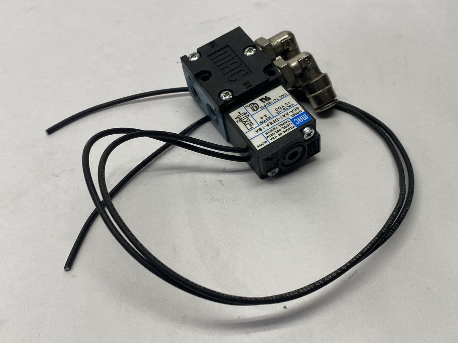 MAC 45A-AA1-DFEA-1BA Solenoid Valve 4-Way 12VDC 2.4W