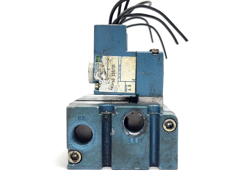 MAC Valves Manifold Base Assembly 1/2" w/ Solenoid Valves 25-150PSI LO ...