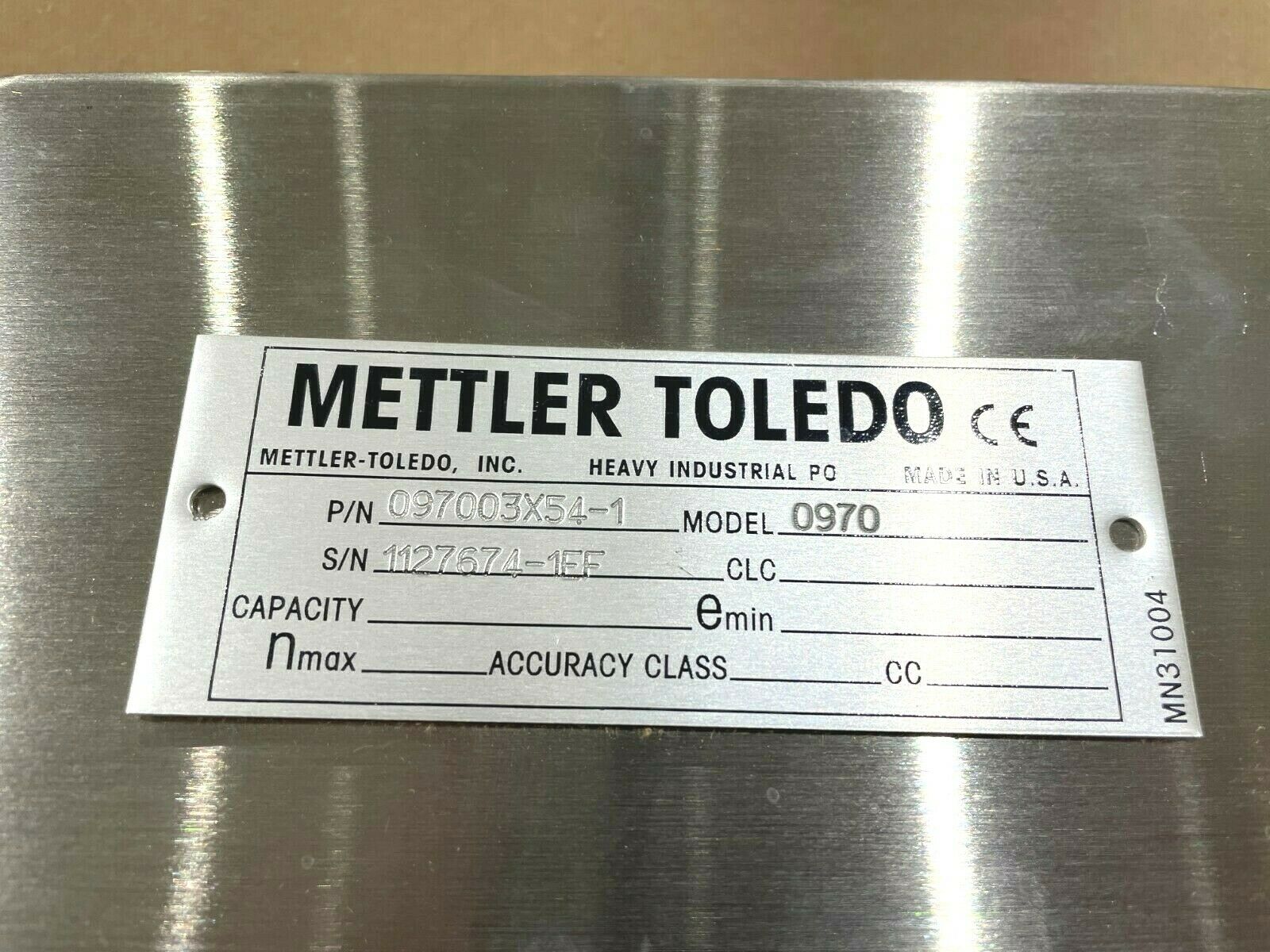 Mettler Toledo 0970 Ringmount Ultra-Flat Weigh Modules, Low Profile Lo ...
