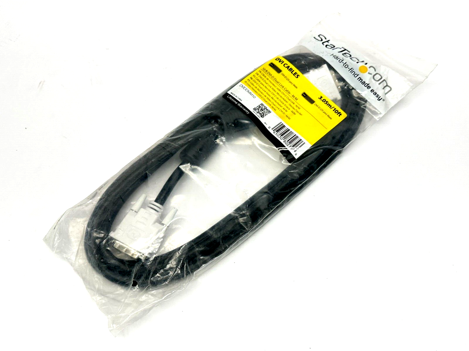 DVIDDMM10 | Startech DVIDDMM10 DVI-D Dual Link Cable 10ft M/M