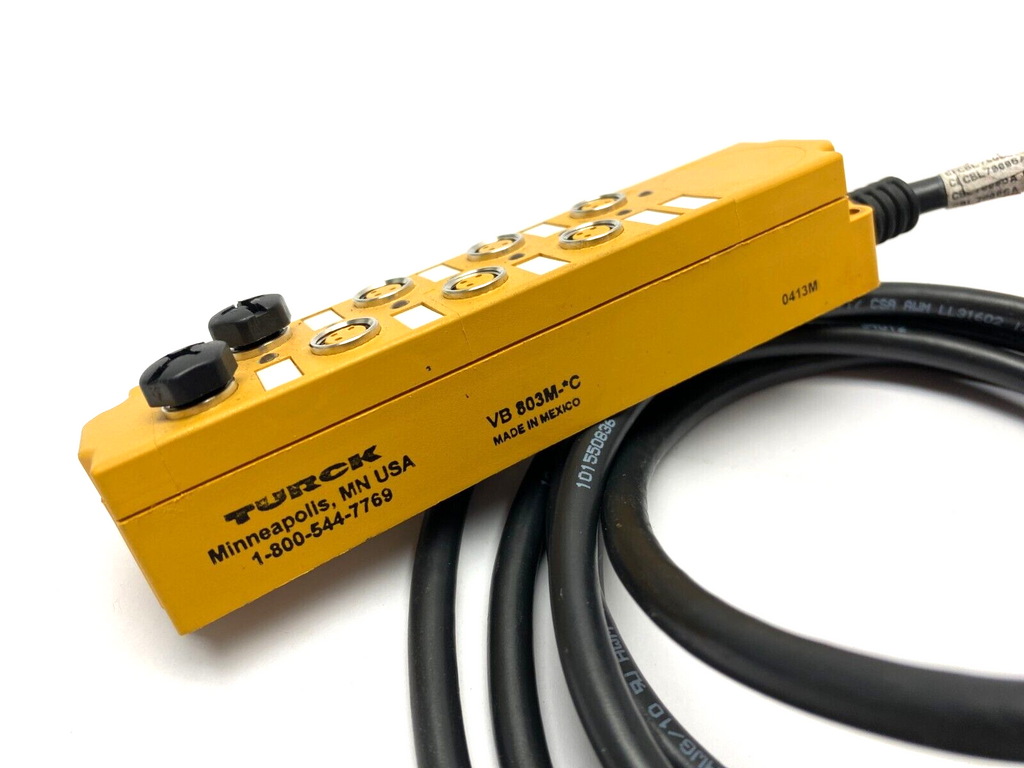 Turck VB 803M-*C Multiport Distribution Junction Box 8-Port 95" Cord L ...