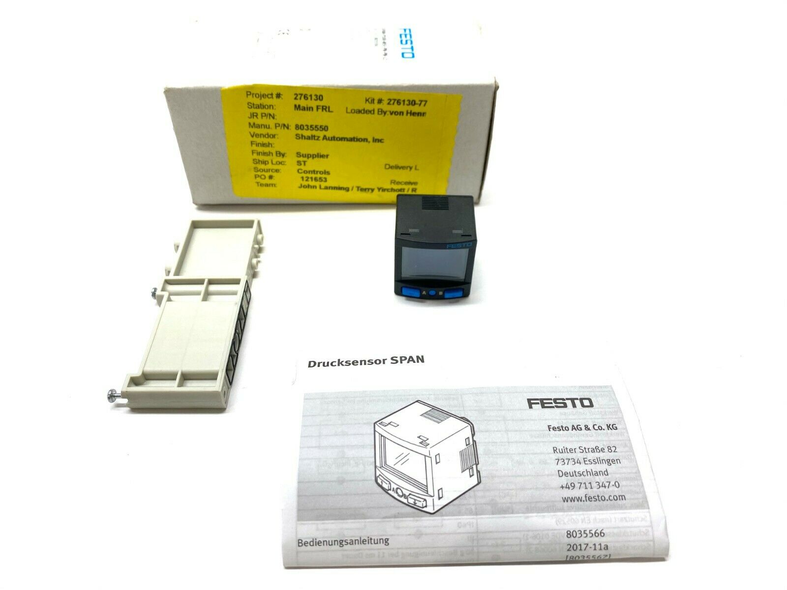 SPAN-P10R-M5F-PN-PN-L1 | Festo SPAN-P10R-M5F-PN-PN-L1 Pressure Sensor ...