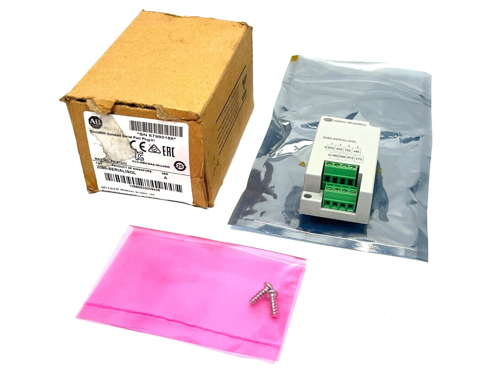 2080-SERIALISOL | Allen Bradley 2080-SERIALISOL Ser A Isolated Serial ...